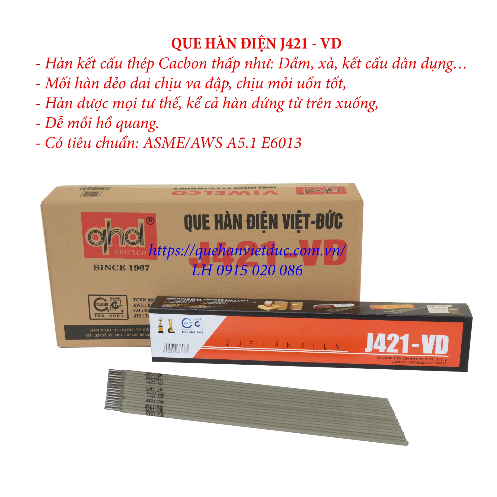 Que hàn J421 - VD 3.2mm